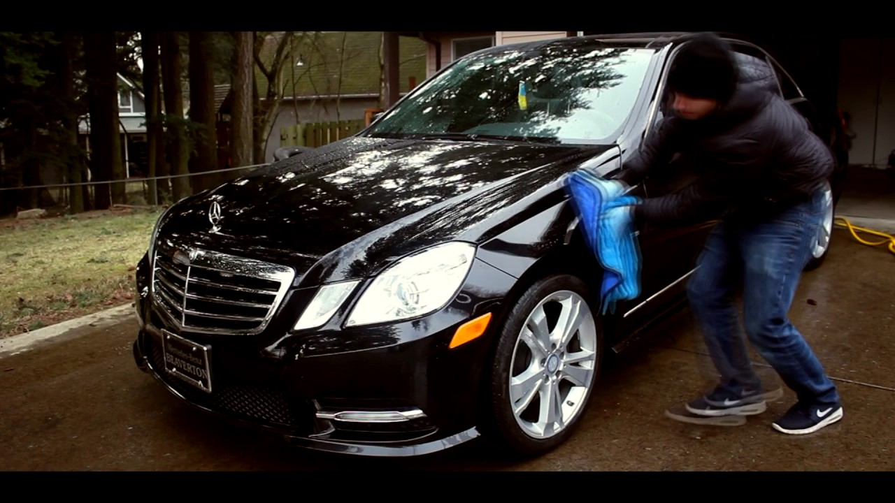 How to quickly wash your car for the best result possible.MERCEDES E ...
