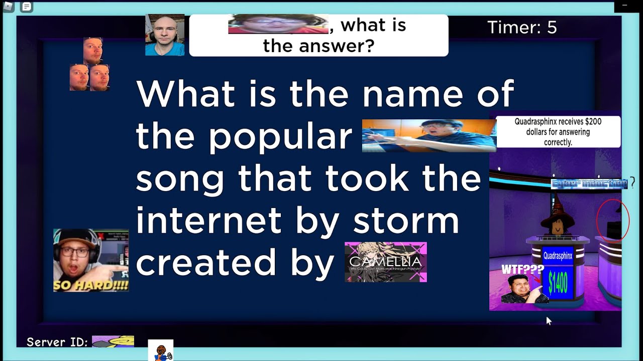 (jkzu123, CogMH, and nookinqs) Osu!mania players try Roblox Trivia ...