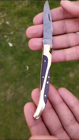 I Made A Very Sharp Knife Out Of 400 Very Usual Needles! Custom Handmad ...