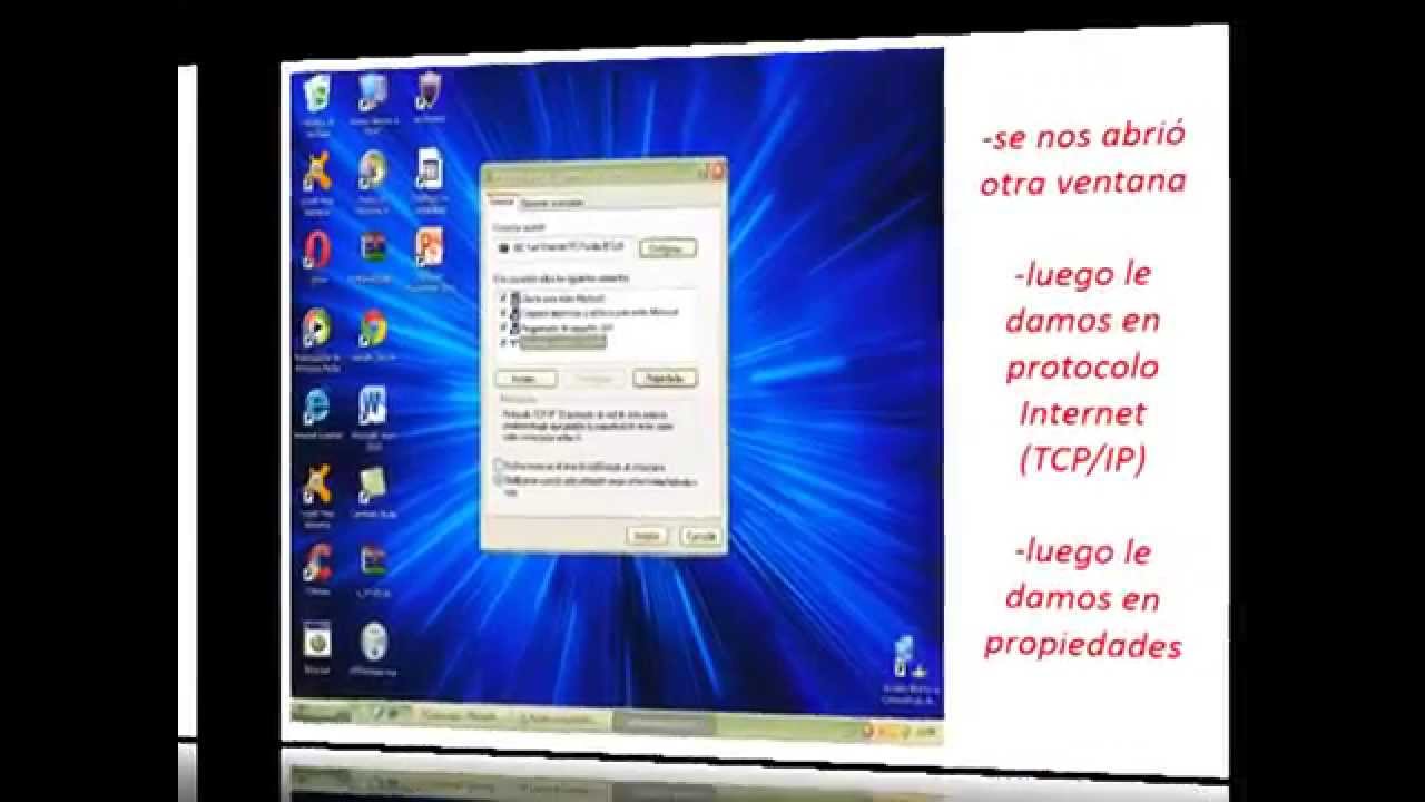 Protocolo IPv4 en Microsoft Windows xp!!!! - YouTube