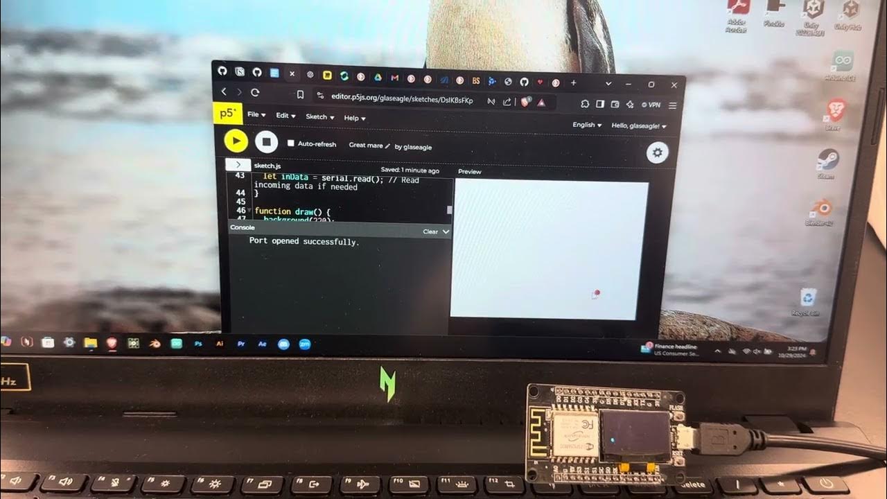 P5 to arduino serial - YouTube