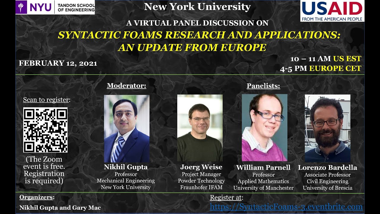 Syntactic Foams Research and Applications: An Update from Europe - YouTube