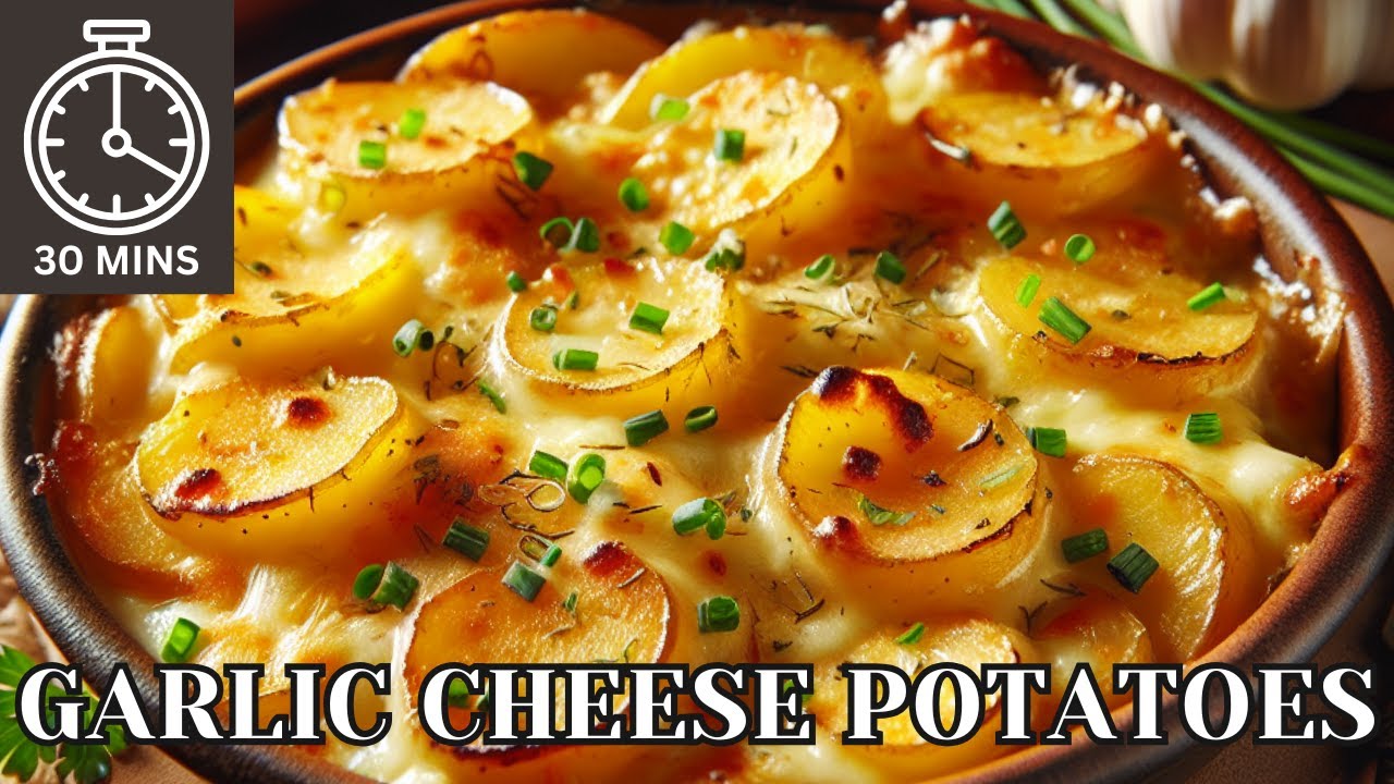 🌟 Crispy Garlic Cheese Potatoes 🧄🧀 | The Ultimate Side Dish Recipe ...