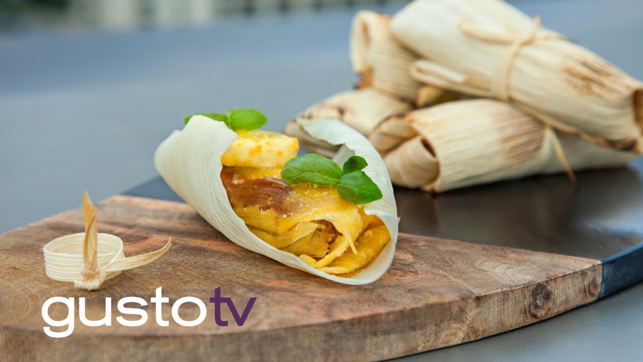 pumpkin tamales with orange ginger butter | watt's on the grill - YouTube