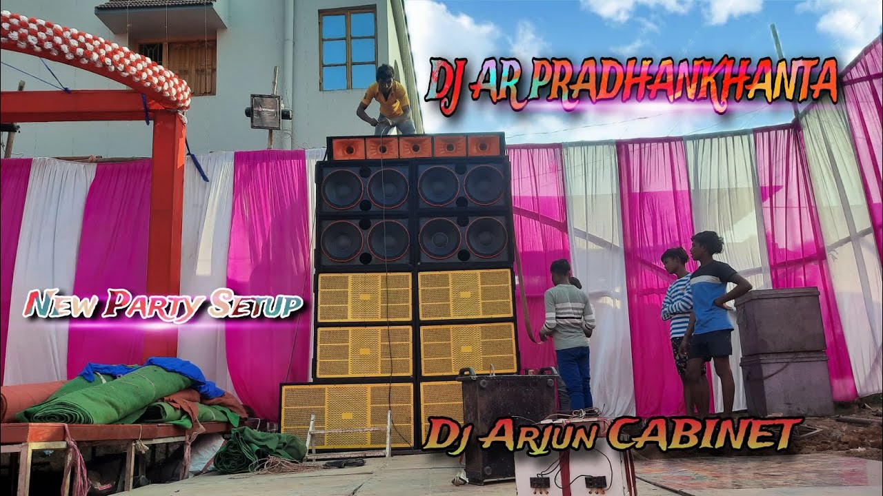 Dj AR powered••By Dj Arjun||Unloading And Speakers Check||Party Setup ...