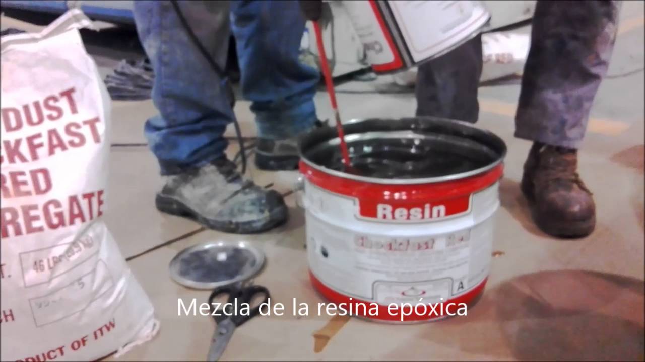 Grout Epoxico Chockfast Red - YouTube