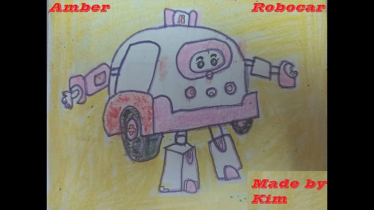 Kim vẽ xe cứu thương Amber biến hình robot #Poli và những người bạn ...