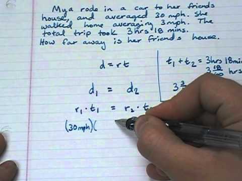 d=rt problem - YouTube