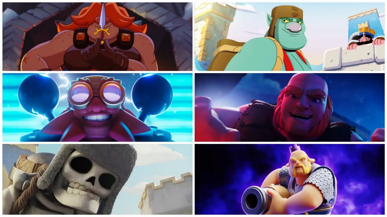 TODOS los GIGANTES de CLASH ROYALE - YouTube