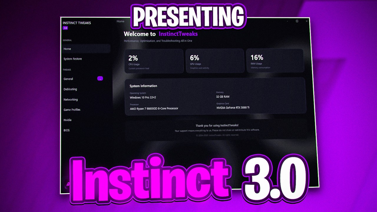 THE ONLY ONE-CLICK OPTIMIZATION YOU´ll EVER NEED! 📈 (Instinct Tweaks 3. ...