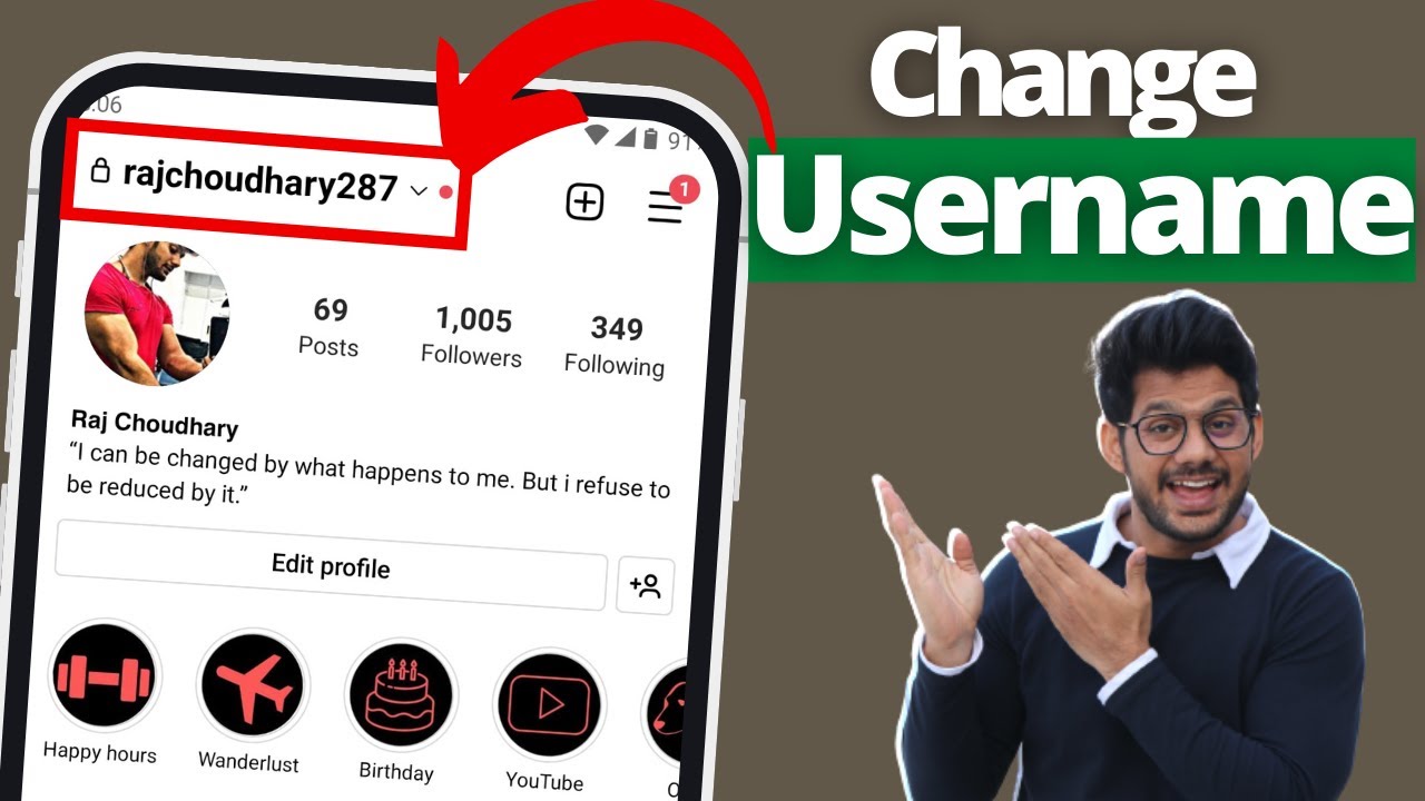 How To Change Instagram Username In Mobile | How to fix Instagram ...