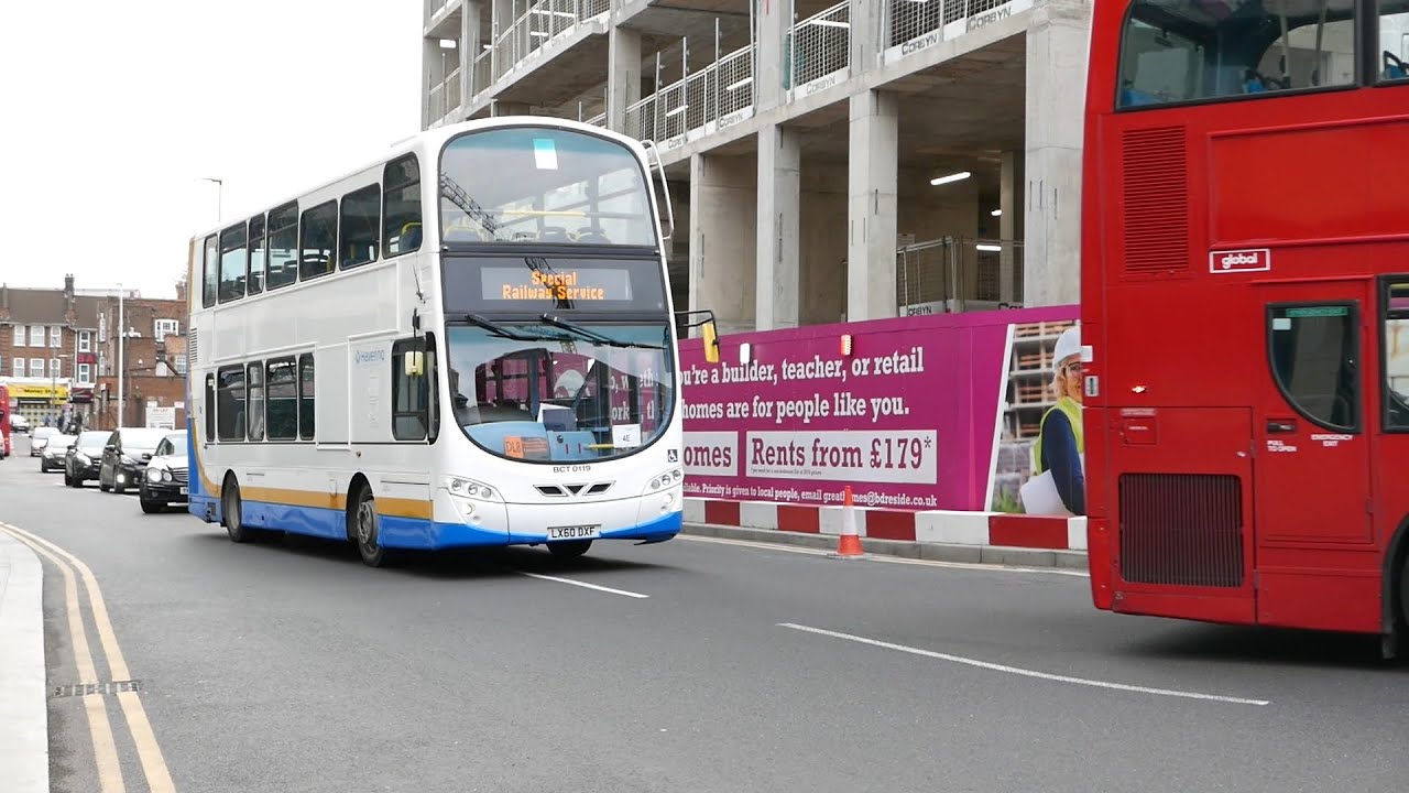 Rail Replacement buses in action at Barking 21st November 2020 - YouTube