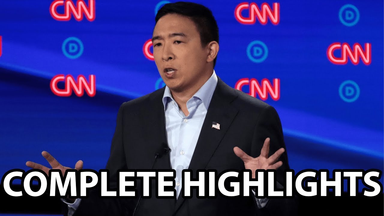 Andrew Yang Second Democratic Debate Full Highlights | Everything He ...