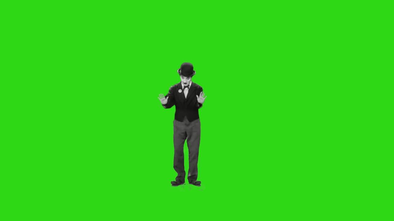Charlie chaplin green screen - YouTube