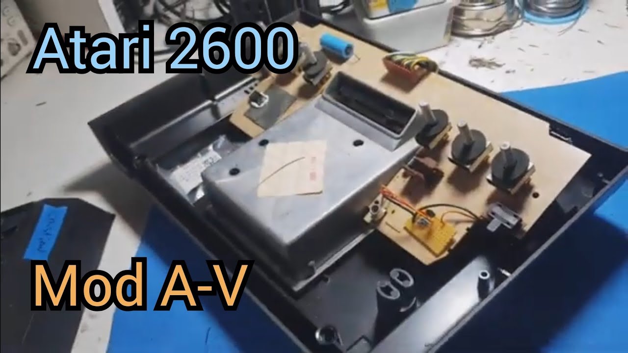 Atari 2600 6 palancas AV mod - YouTube