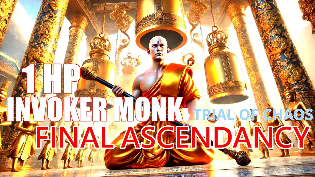 Path of Exile 2 - Invoker Monk 1HP Final Ascendancy Trial of Chaos ...