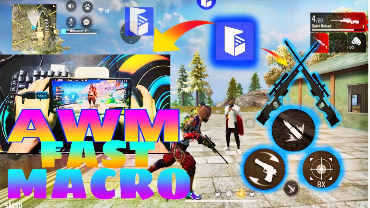 GG mouse pro sniper macro || free fire Mein Kaise lagaen sniper macro😱 ...