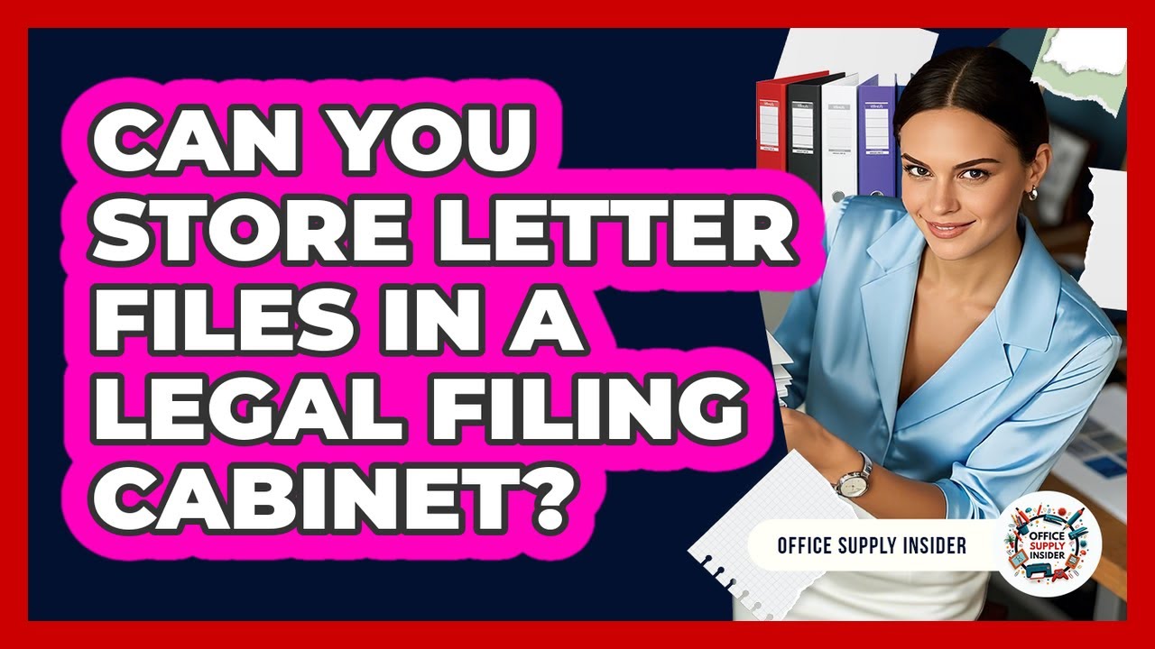 Can You Store Letter Files In A Legal Filing Cabinet? - YouTube