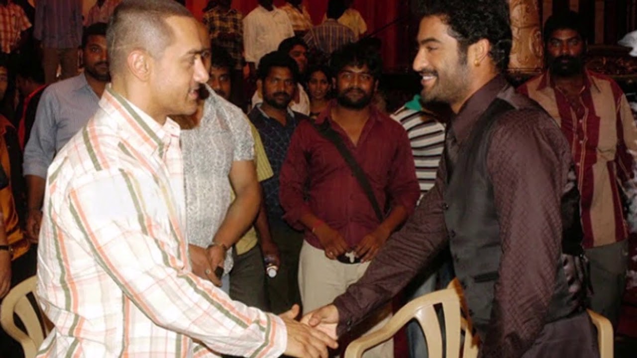 Meeting of Aamir Khan and Jr.NTR | Aamir Khan Jr.NTR rare and unseen ...