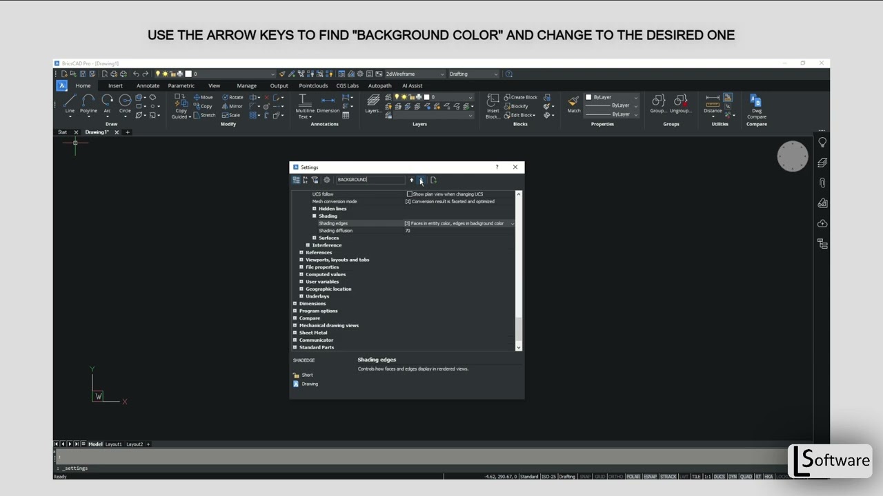 BricsCAD Change Background Color YouTube BricsCAD Change Background Color YouTube