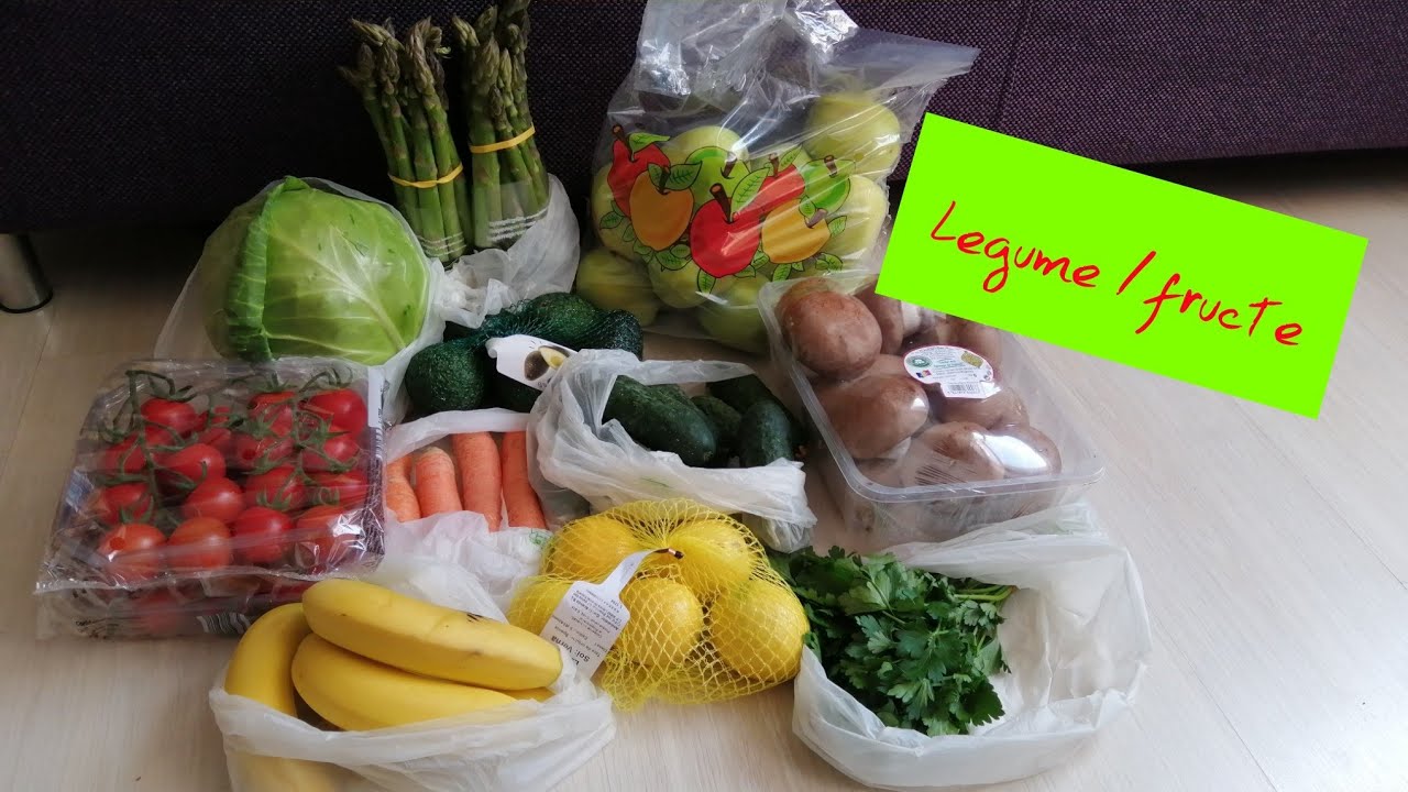 Cumpărături alimentare, LIDL în valoare de 86 lei! Legume și fructe ...