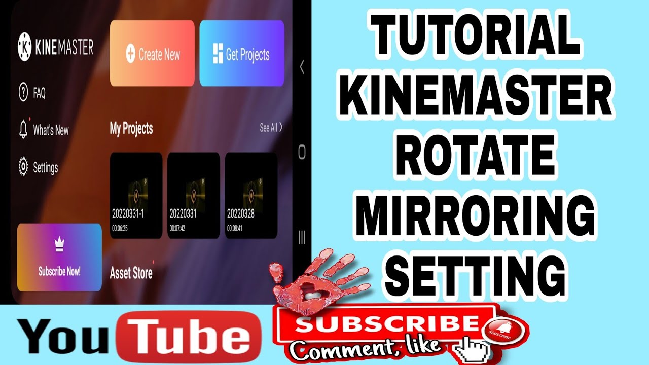 Tutorial Kinemaster Rotate Mirroring Setting Youtube