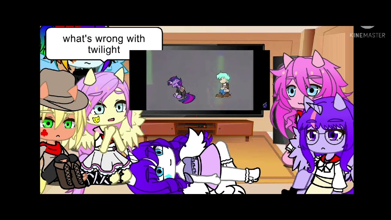 mlp reacts to FNF mod twilight sparkle - YouTube
