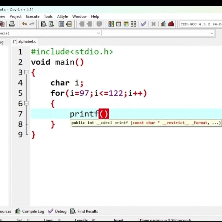 Print Small Letter Alphabets Program In C Language Education Coding Cprogrmming Youtube