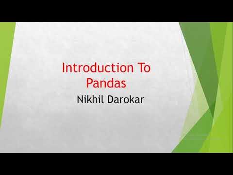 Introduction To Pandas | How To Check Pandas Version | What is Pandas ...