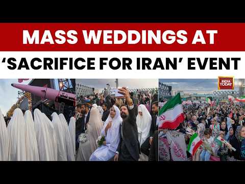 WATCH: Mass Weddings Held In Tehran For Couples Ready To 'Sacrifice' Themselves For US-Iran War