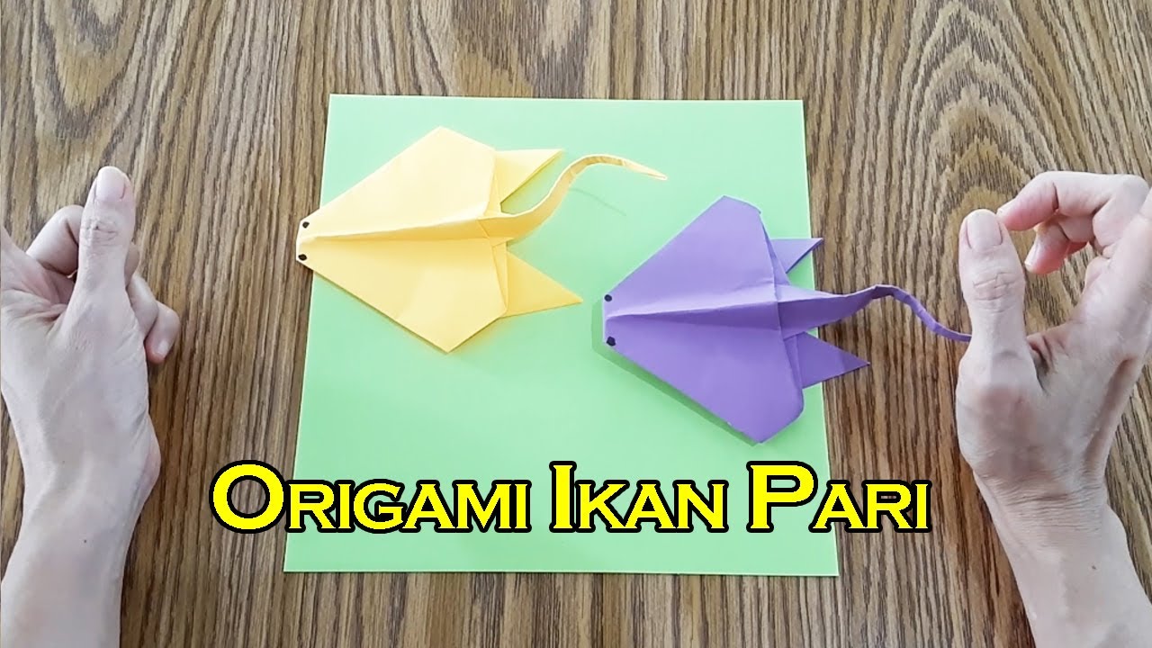 Cara Membuat Origami Ikan Pari Yang Mudah Dan Cepat - YouTube