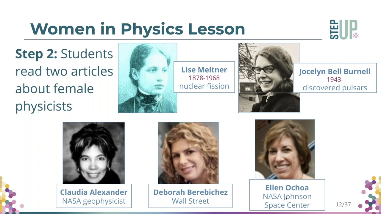 STEP UP Women in Physics Webinar - YouTube