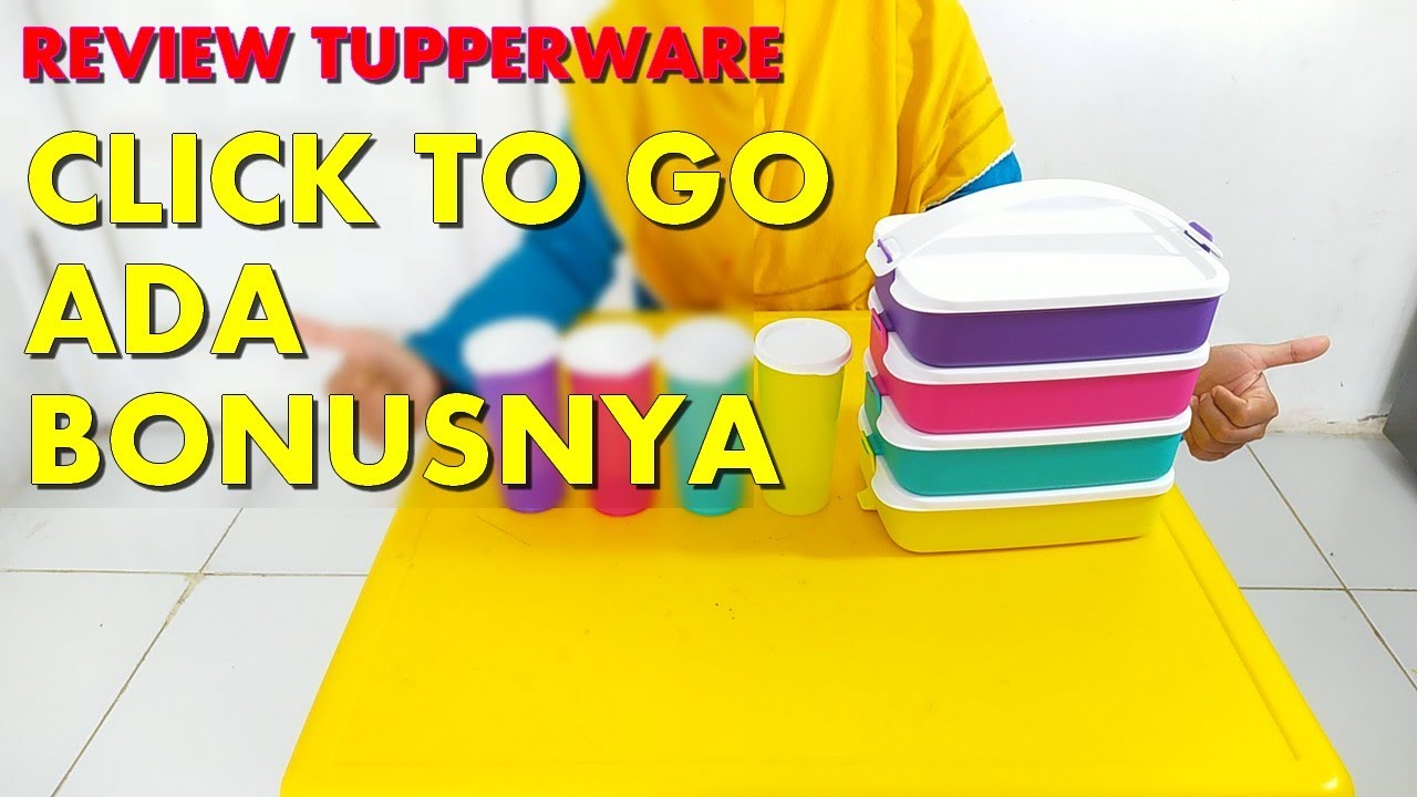 Tupperware Click To Go Set | Bonus Tupperware Click To Go 2020 - YouTube