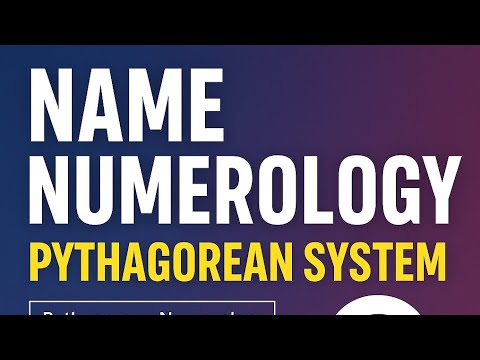 Name numerology:pythagorean system - YouTube