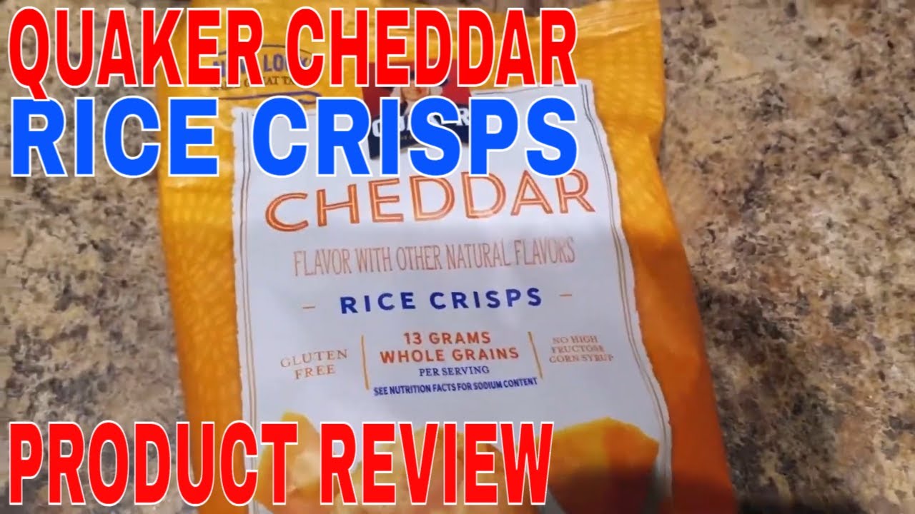 How to Use Quaker Cheddar Rice Crisps Review 🔴 - YouTube