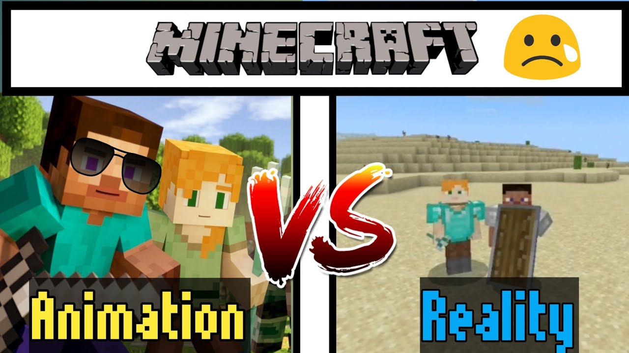 Minecraft animation VS Minecraft reality - YouTube