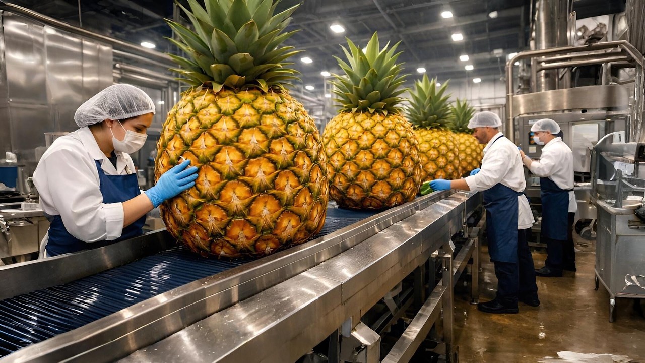 Next-Level Pineapple Factory Processing How Millions of Pineapples Are ...