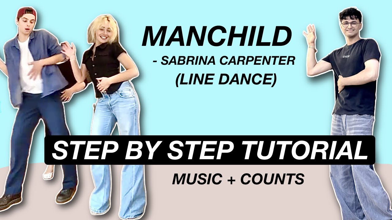 Manchild - Sabrina Carpenter Dance *STEP BY STEP TUTORIAL* (Beginner ...