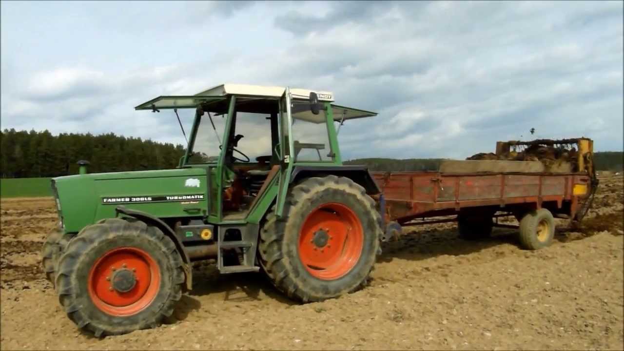 [HD] Mist streuen mit Fendt 308 LS und Massey Ferguson - YouTube