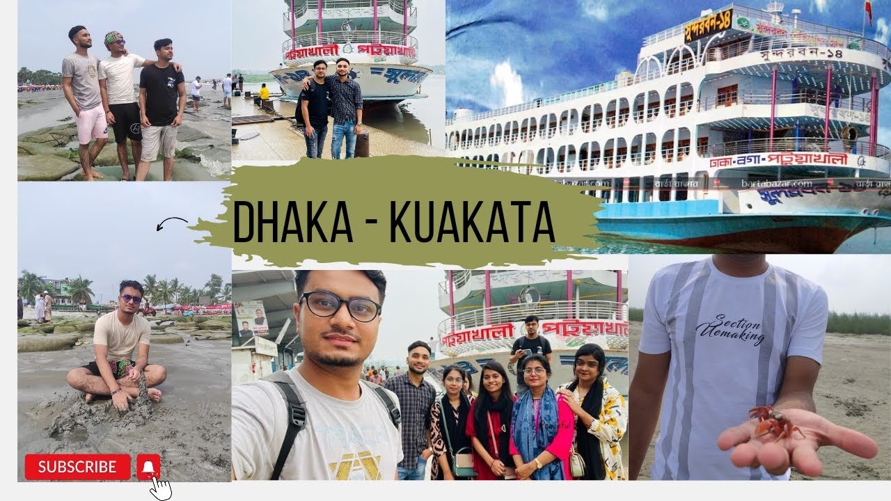 Dhaka-kuakata Launch Journey 🛳️Kuakata with friends(কুয়াকাটা তে কি কি ...