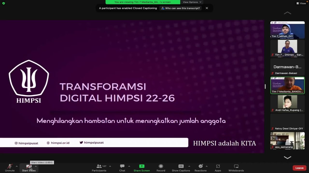 SOSIALISASI TATA CARA REGISTRASI ANGGOTA BARU SIK-HIMPSI VER. 2023 ...