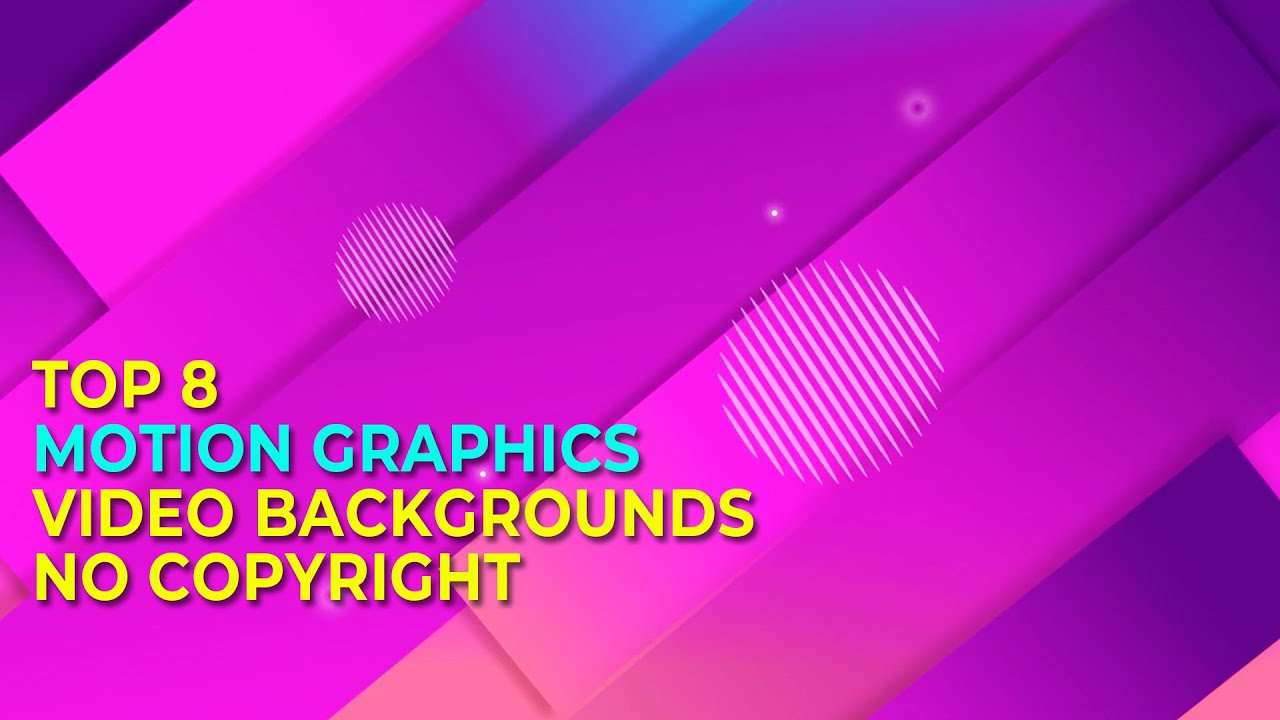 NO COPYRIGHT Video Background - Motion Graphics Animated Background ...
