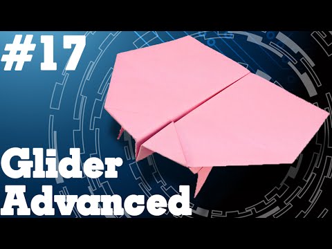 Kids easy Origami - How to make paper airplane #17| Glider Advanced ...