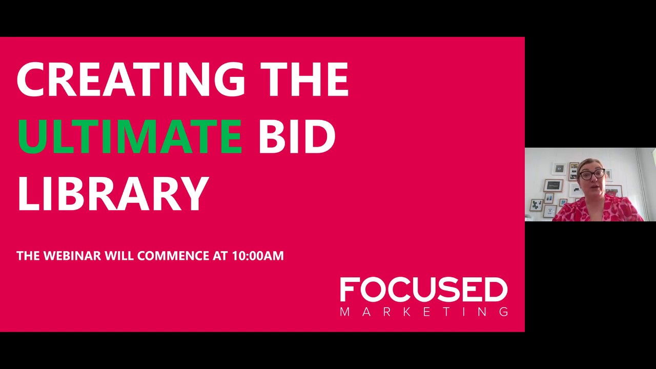 Webinar - Creating the Ultimate Bid Library - YouTube