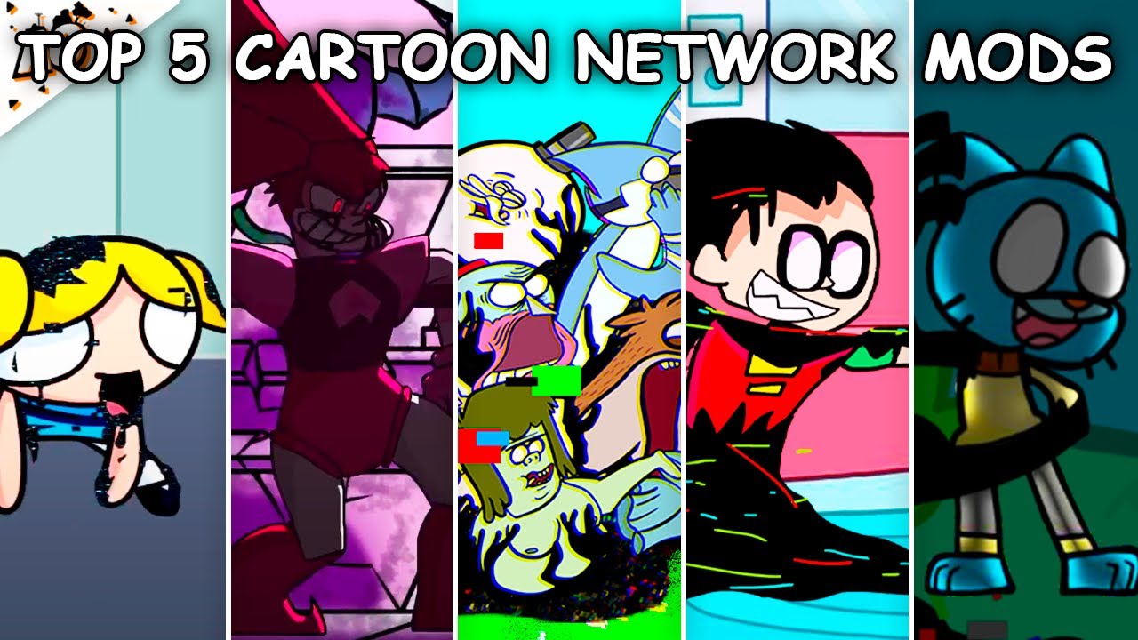 Top 5 Cartoon Network Mods #2 - Friday Night Funkin' - YouTube