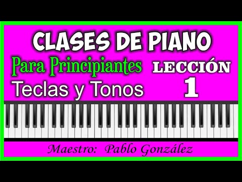 Curso de Piano para principiantes GRATIS | Lección No.1 | Teclas y ...