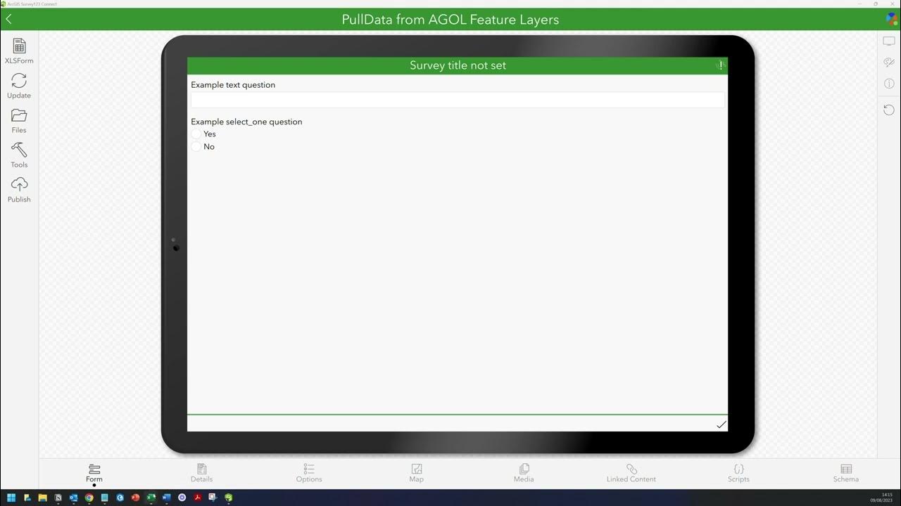 Creating Pull Data Functions in ArcGIS Survey123 Connect - YouTube