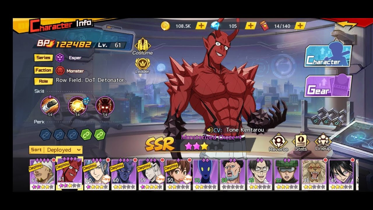 Choze SSR Showcase - [OPM the Strongest : SEA] - YouTube