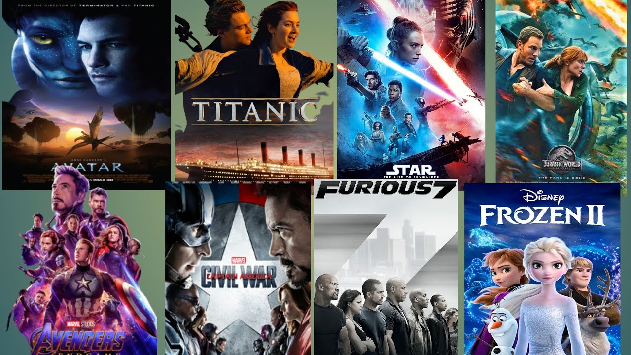 The Top 25 Highest-Grossing Hollywood Movies of All Time Worldwide ...