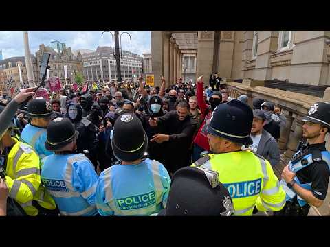 Britain First VS Antifa Birmingham